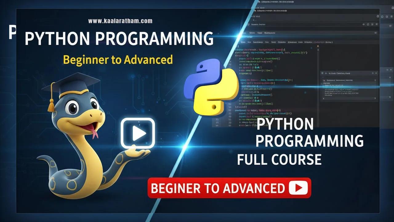 Complete Python Course in Tamil | Beginner to Advanced Programming | kaalaratham.com | Kaalaratham